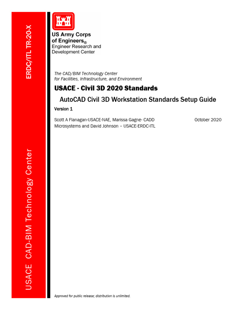 USACE Civil 3D 2020 Setup Guide | PDF | Computer File | System Software