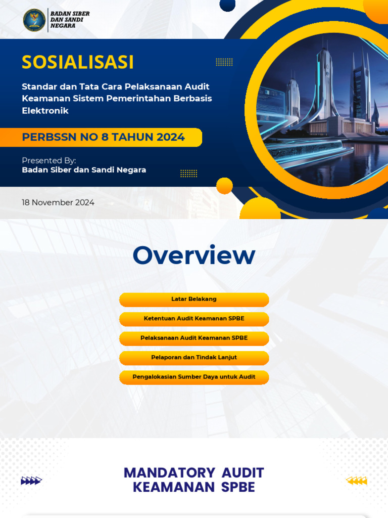 1.Bahan Sosialisasi Peraturan BSSN 8 Tahun 2024 (STA) edit | PDF