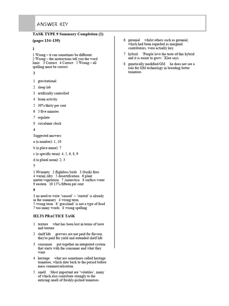 Reading type 9 key | PDF