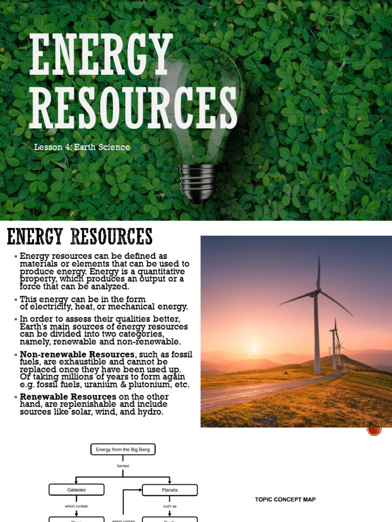 Overview of Energy Resources and Types | PDF | Fuels | Energy Development
