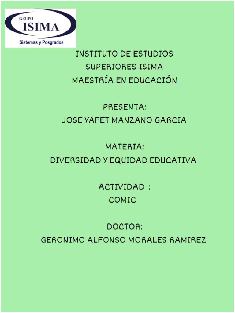 Yafet Manzano Cómic | PDF