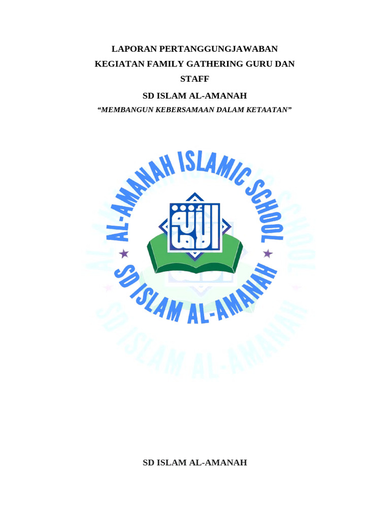 Laporan Family Gathering SD Islam Al-Amanah | PDF