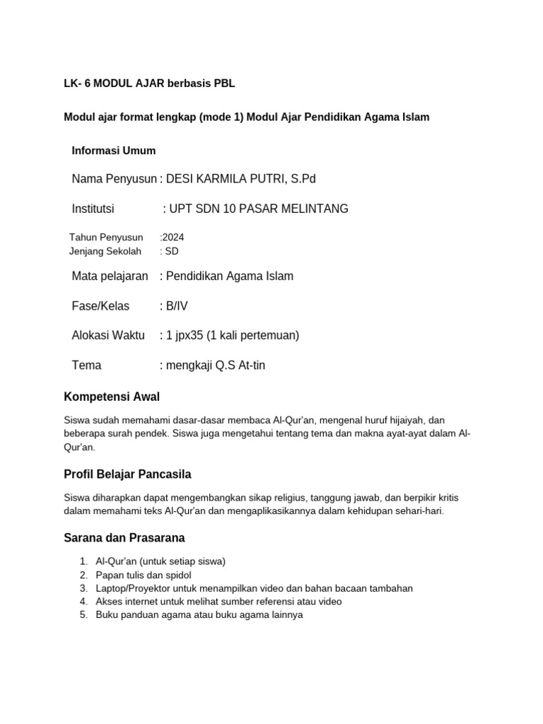 PPL Modul Desi | PDF