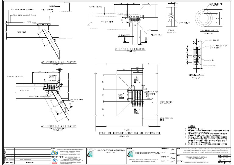 Drainage Spout Dimensions for Bridges | PDF | Transport Infrastructure ...