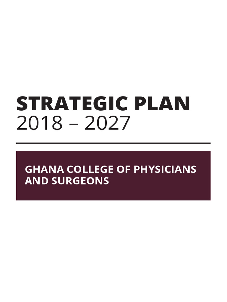 College Strategic Plan | PDF | Residency (Medicine) | Strategic Planning
