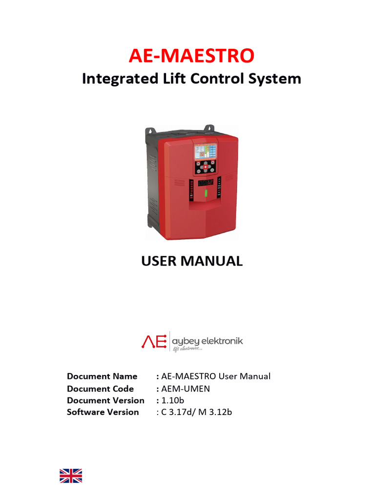 Ae-Maestro User Manuals | PDF | Elevator | Alternating Current