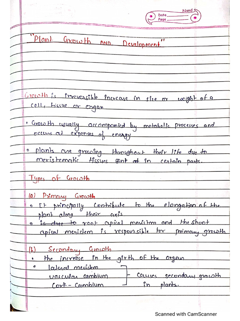 Plant Growth and Development | PDF