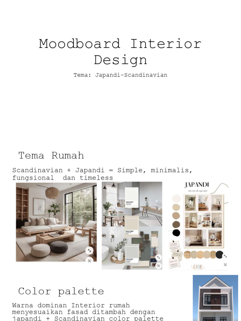 Moodboard Kamar Tidur Japandi-Scandinavian | PDF