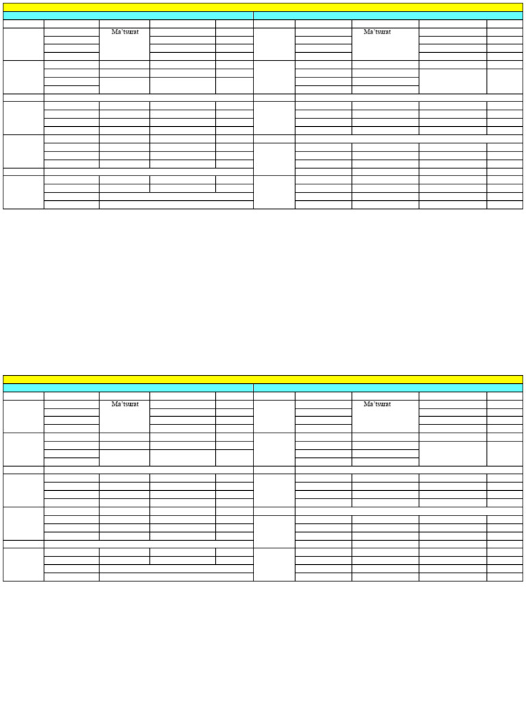 Jadwal Semester 2 Tahun 2025 | PDF