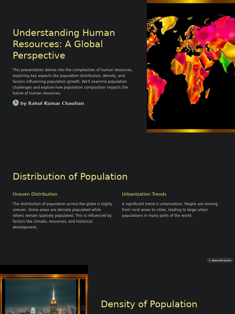 Global Human Resources and Population Trends | PDF | Urbanization ...