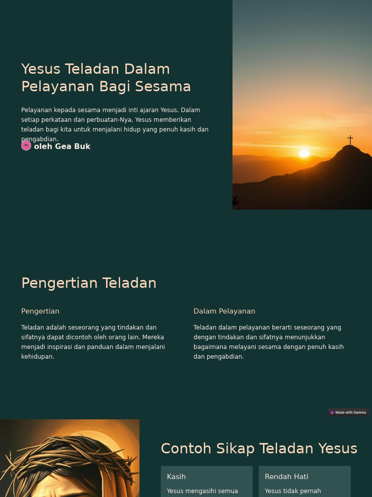 Meneladani Yesus dalam Pelayanan | PDF