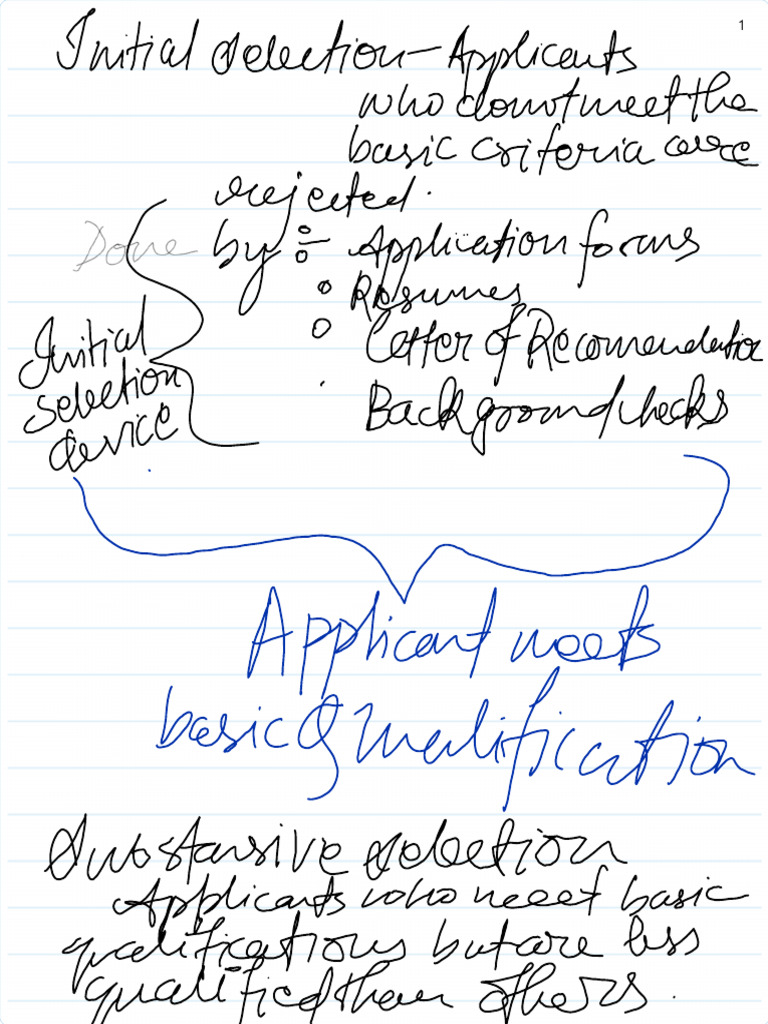 Selection Process | PDF