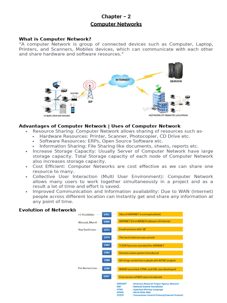 Computer Networks Overview | PDF | World Wide Web | Internet & Web