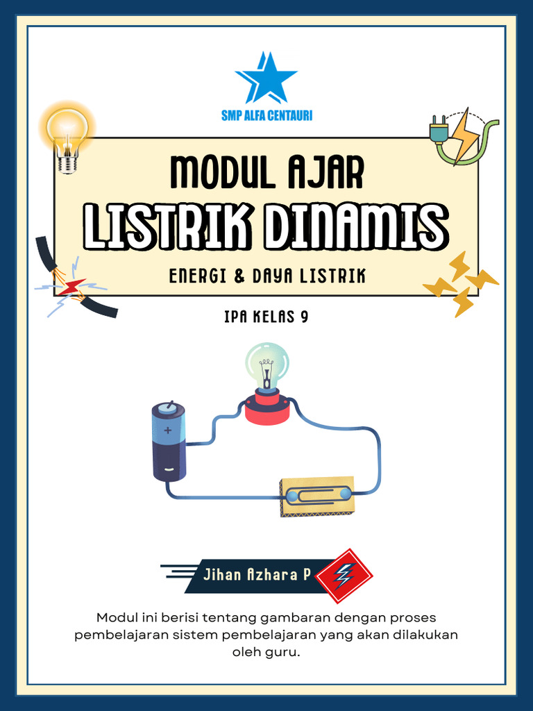 Modul Ajar Listrik Dinamis: Energi Dan Daya Listrik | PDF