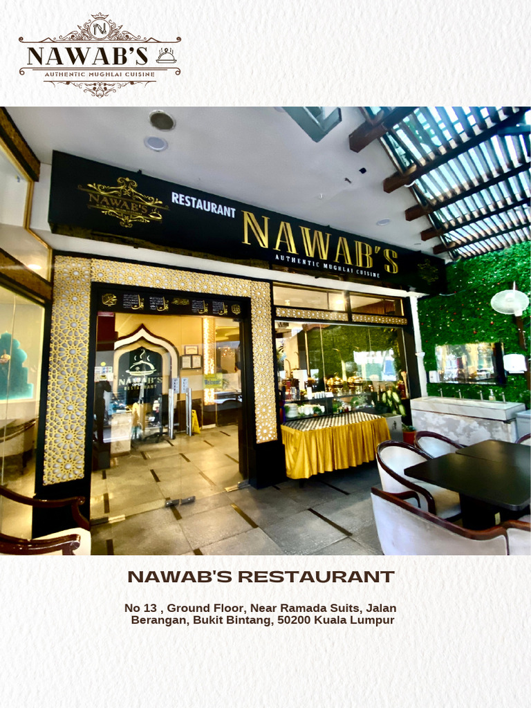 Nawab Diverse Clientele & Standard Menus, Gala Dinner PDF | PDF ...