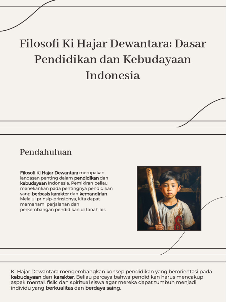 Filosofi Ki Hajar Dewantara dalam Pendidikan | PDF