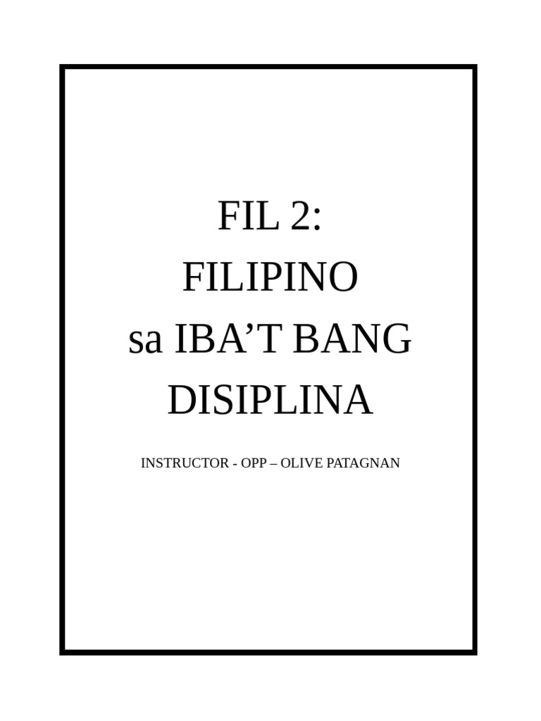 Fil 2 | PDF