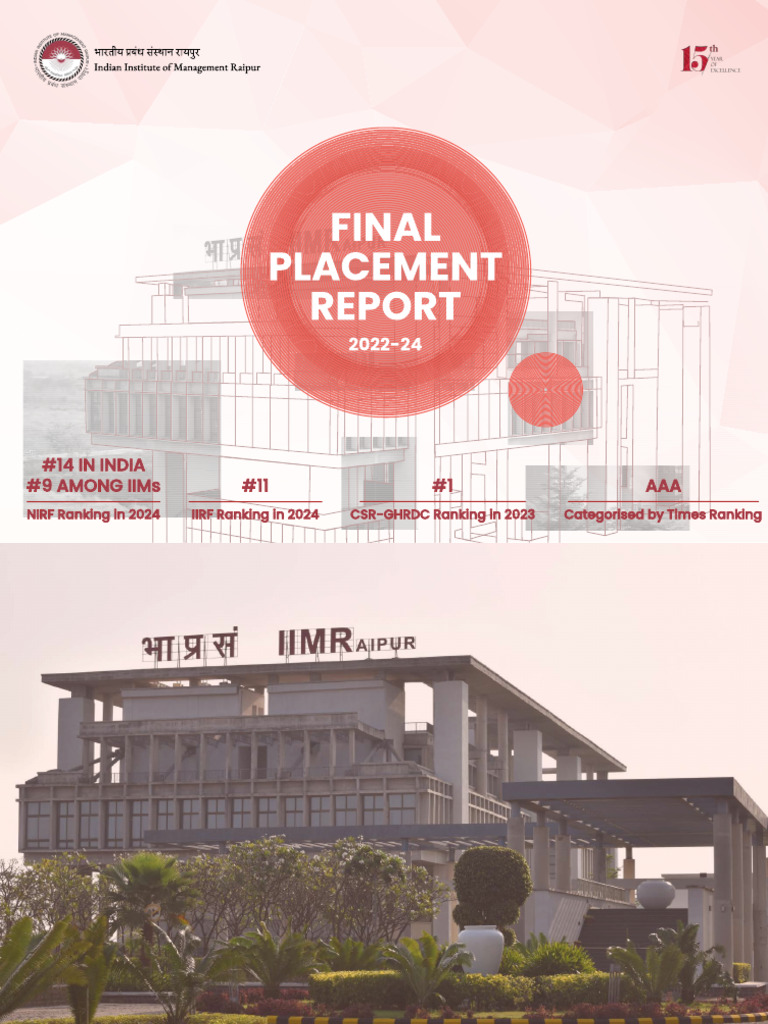 IIM Raipur 2024 26 Final Placement Report 2022-24-14 | PDF | Salary | Purchasing Power Parity