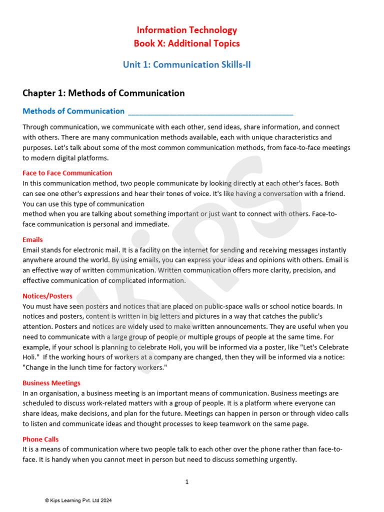 Effective Communication & Self-Management Skills | PDF | Computer ...