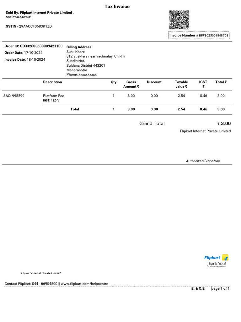 .Trashed 1737695679 OD332603638009421100 | PDF | Invoice | Taxes