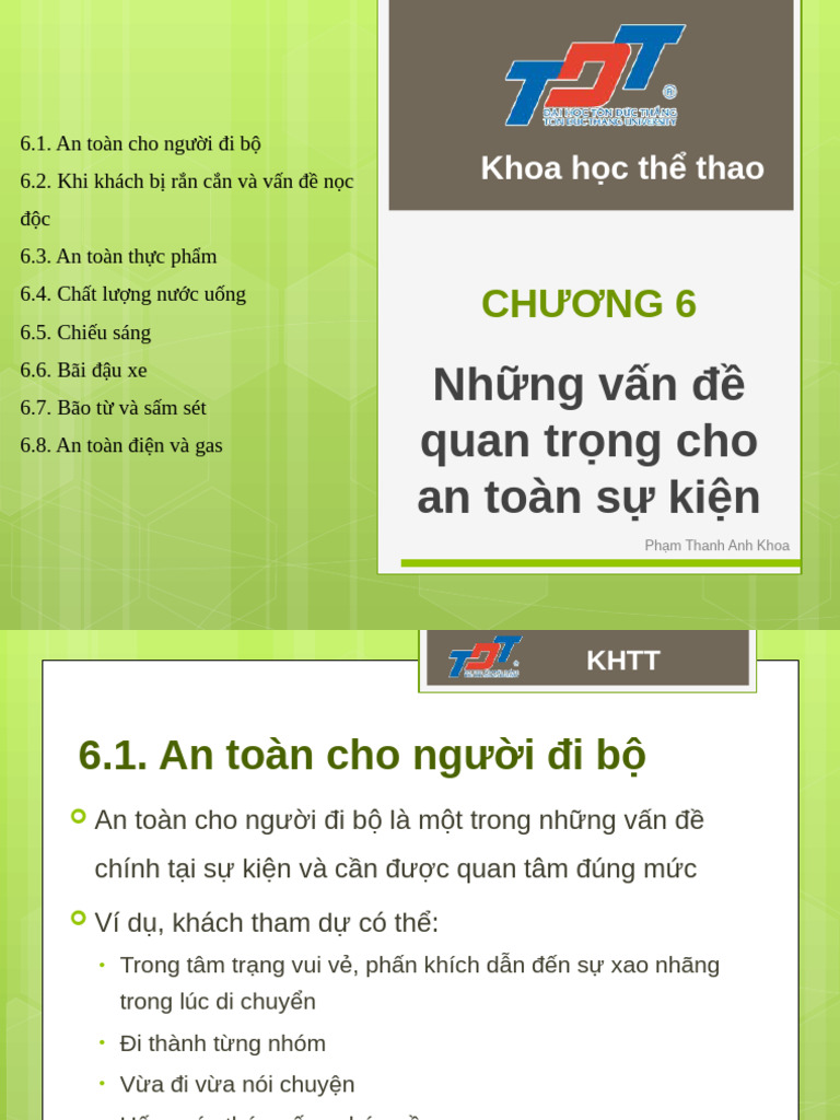 Chuong 6 - Nhung Van de Quan Trong Cho An Toan Cua Su Kien | PDF