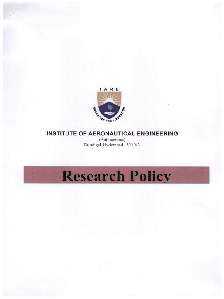 IARE_Research_Promotion_Policy | PDF