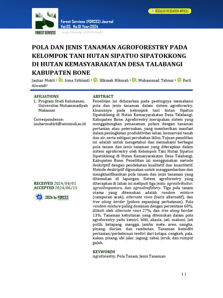Agroforestry Pembahasan Rehan | PDF