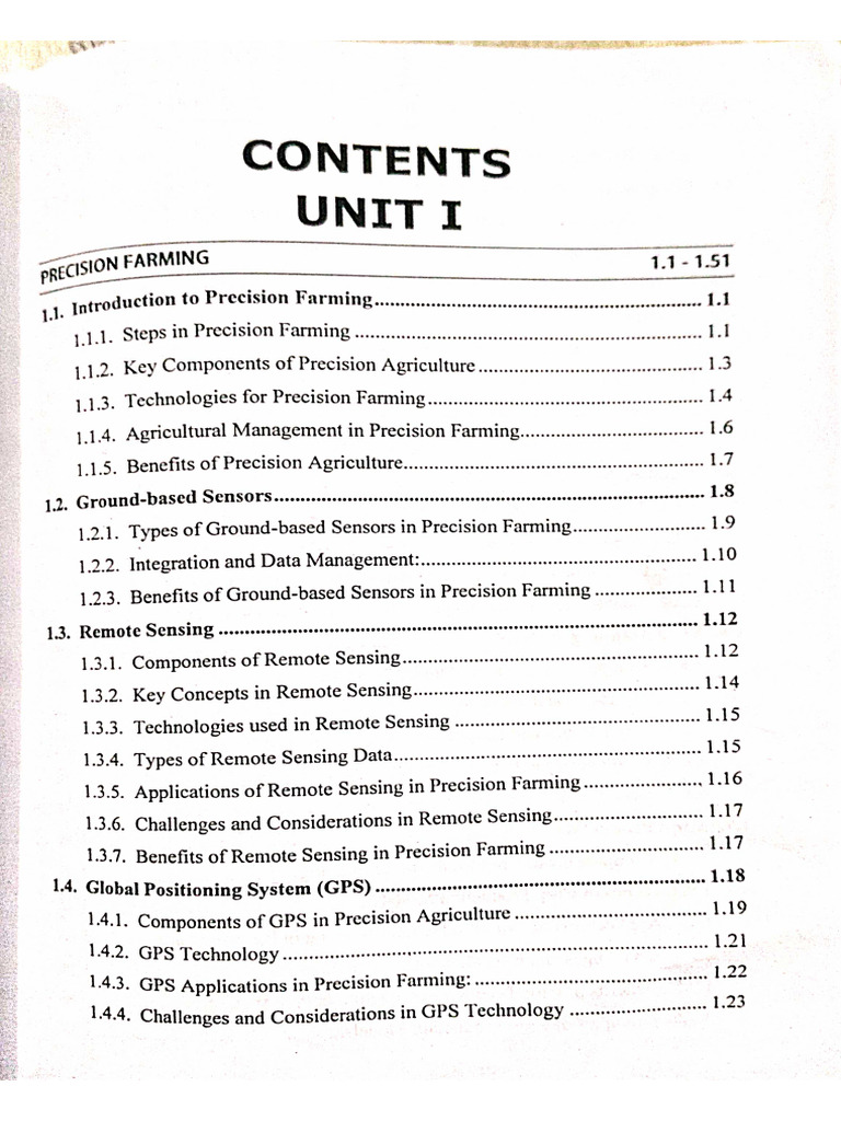 IT in Agriculture Notes | PDF