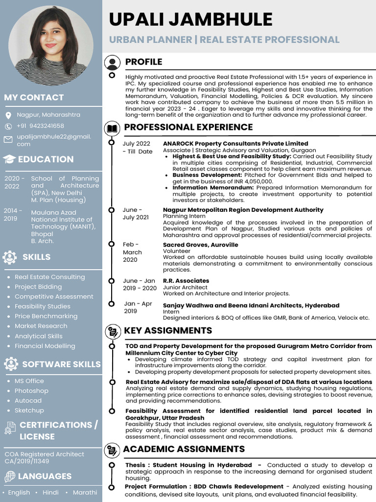 Upali Jambhule__Resume | PDF | Business | Economies