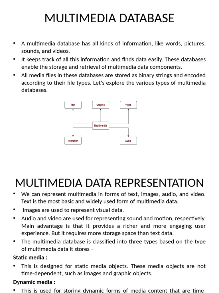 Multimedia Database,Hypermedia & Multimedia Learning | PDF | Multimedia | Databases