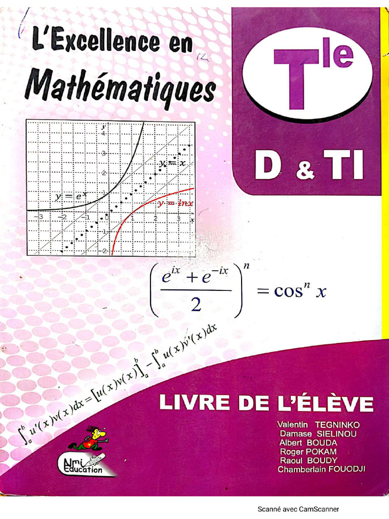 Livre Excellence Maths Tle D&TI | PDF