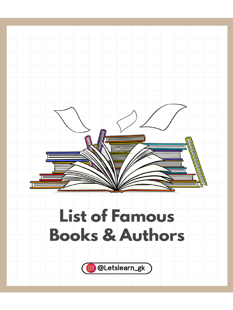 List of Famous Books and Authors | PDF