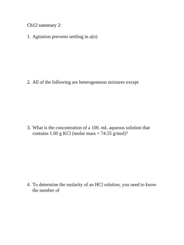 Ch12 summary 2 | PDF