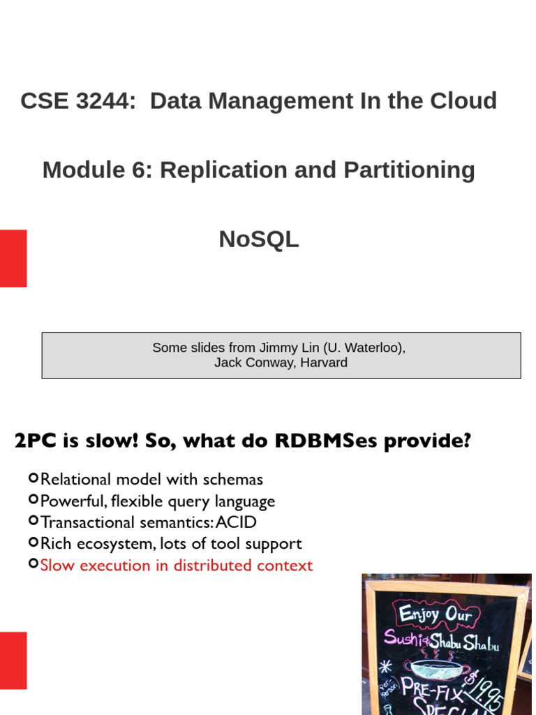 L19 Mod6 ReplicationPartitioning P2 | PDF | No Sql | Computer Data