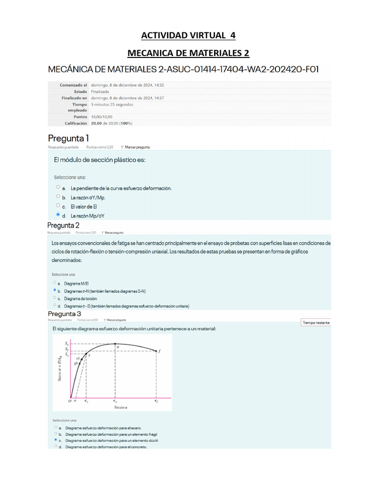 ACTIVIDAD VIRTUAL 4.docx MEC. DE MATERIALES 2 | PDF