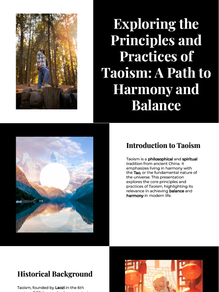 Principles of Taoism for Harmony | PDF | Tao | Yin And Yang