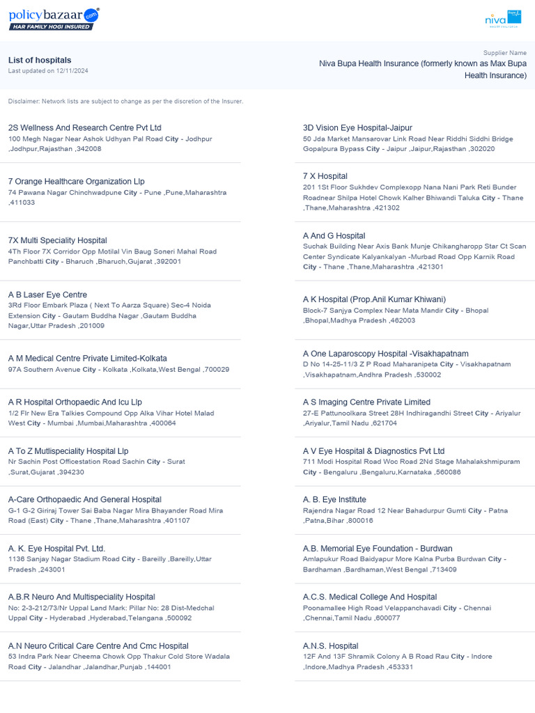 99672_Niva_Bupa_(formerly_known_as_Max_Bupa) | PDF | Gujarat | Delhi