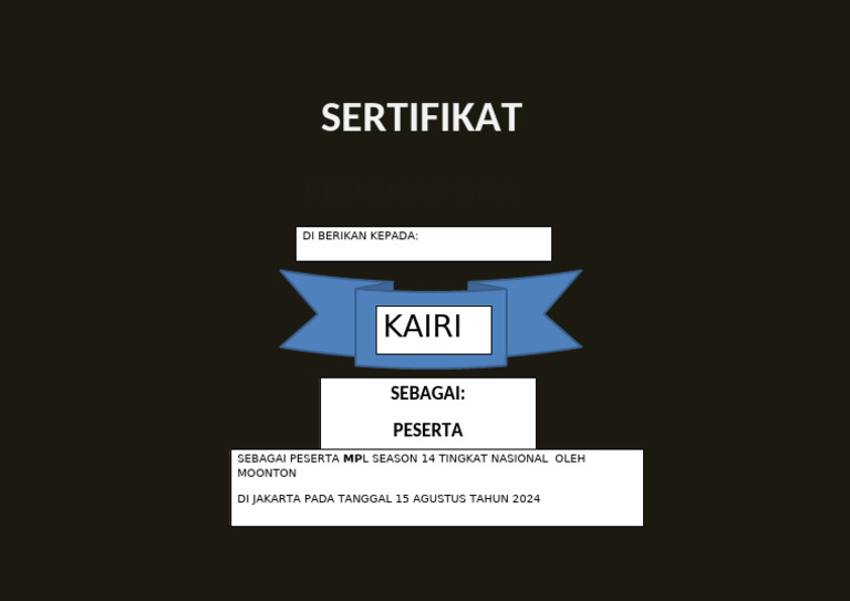 Sertifikat Anu | PDF