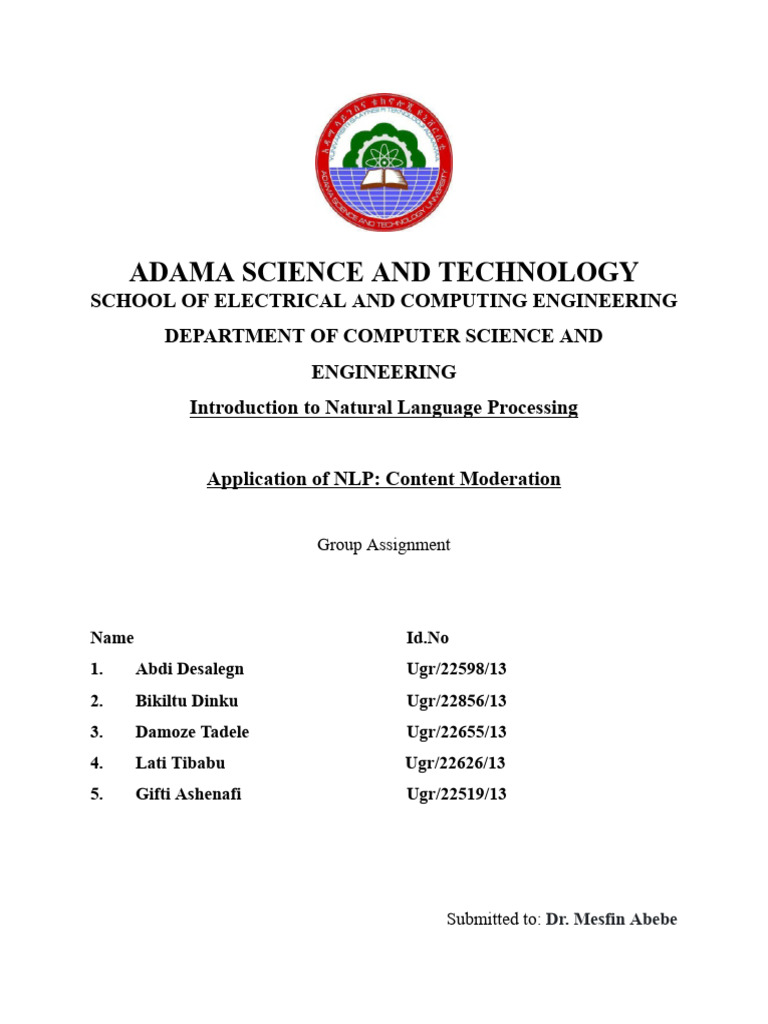Content Moderation Using NLP | PDF | Support Vector Machine ...