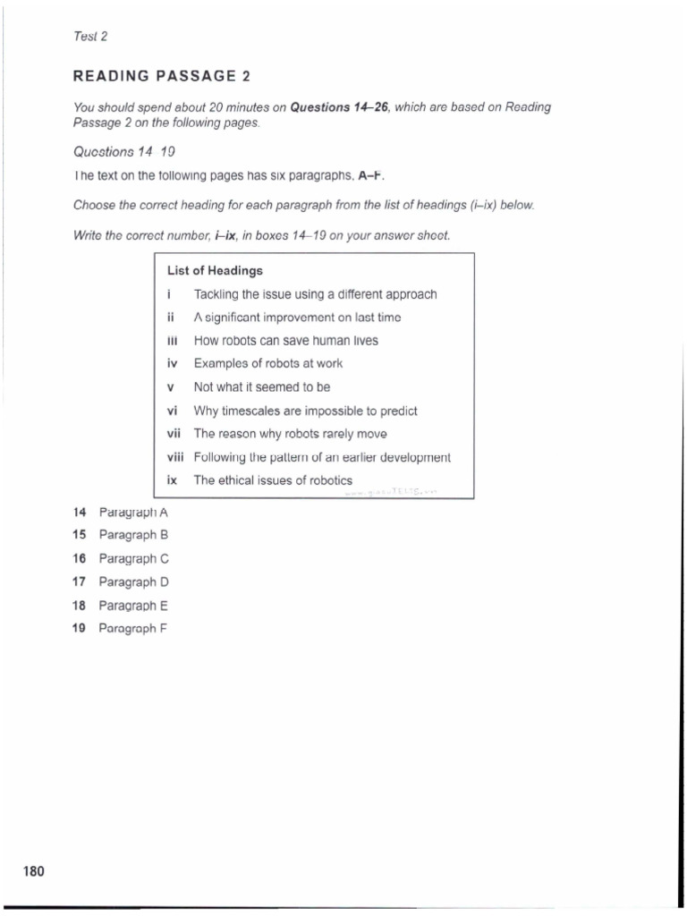 Heading Matching Practice | PDF