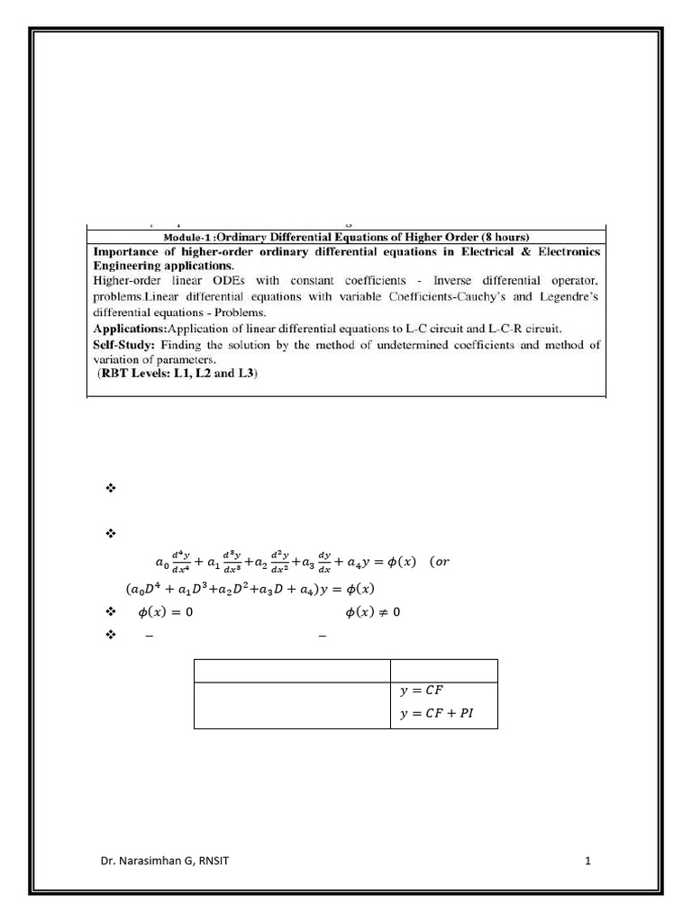 MATH MODULE 4 | PDF | Ordinary Differential Equation | Elementary Mathematics