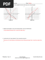 Increasing and Decreasing Functions - Worksheet | PDF | Function ...