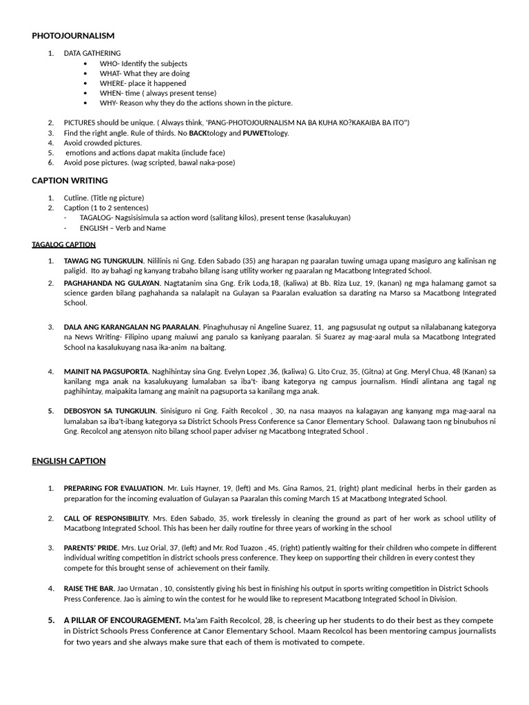 Photojournalism | PDF | Languages Of Asia | Languages