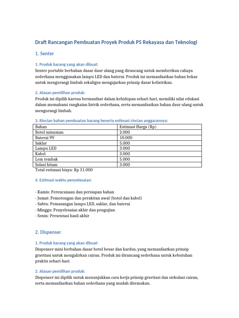 Draft_Rancangan_Proyek_P5_Updated | PDF