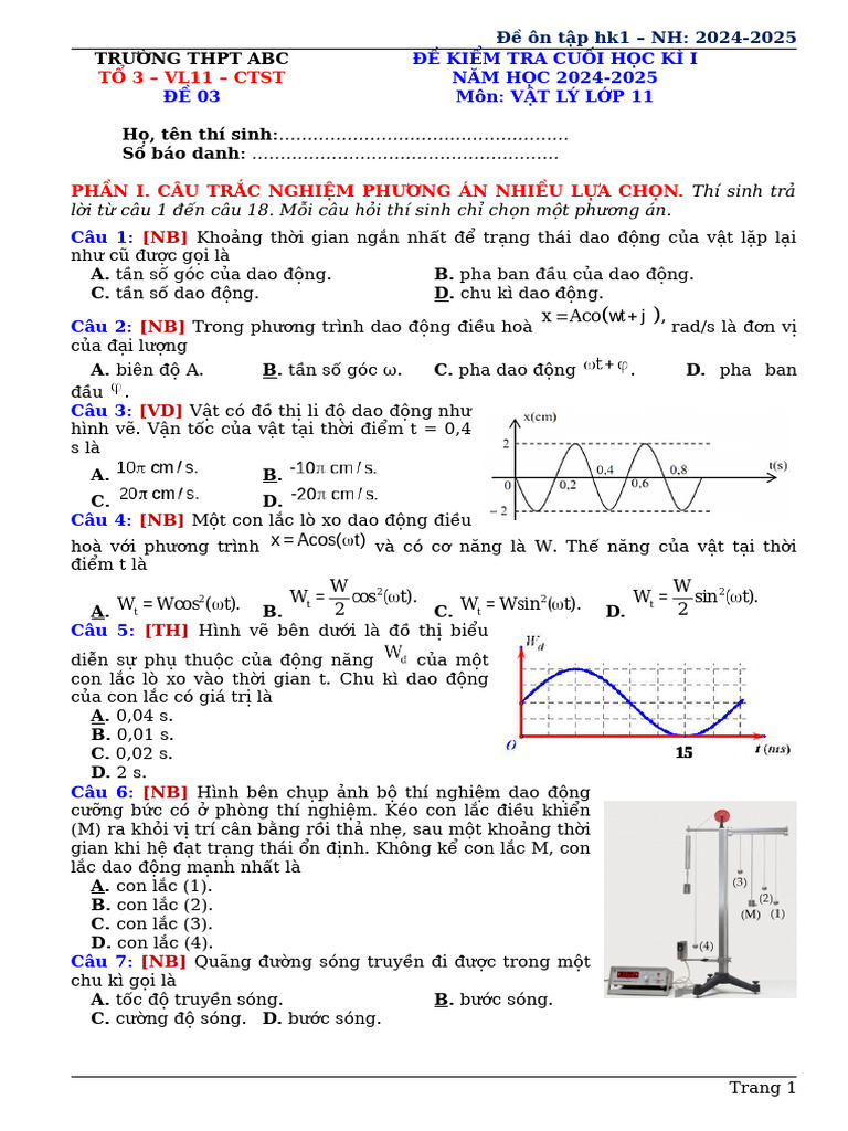 To 3 VL11 CTST de 3 | PDF