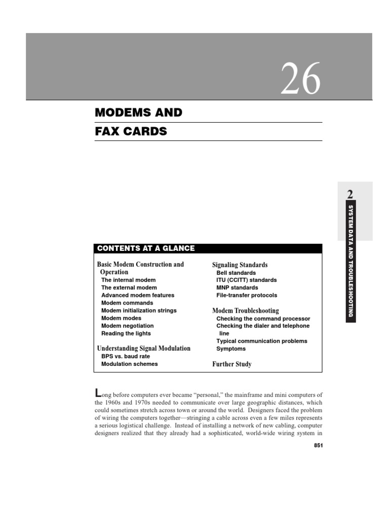 Modems and Fax Cards | PDF | Modem | Telephone