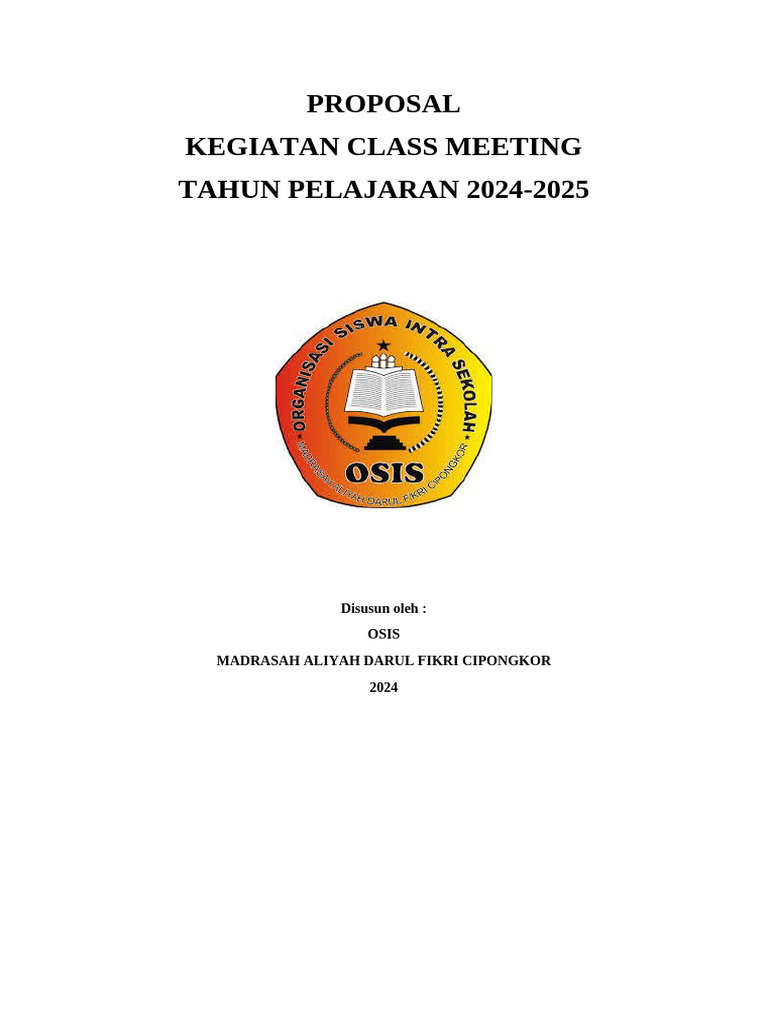 Proposal Classmeet 24 | PDF
