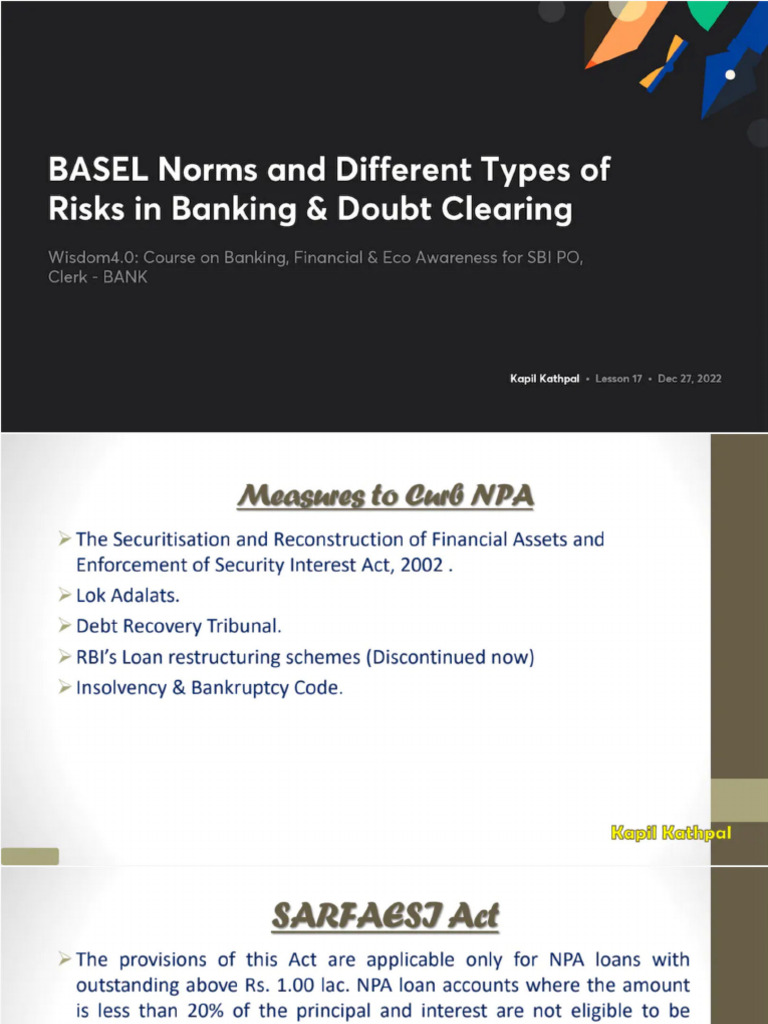 BASEL_Norms_and_Different_Types_of_Risks_in_Banking__Doubt_Clearing_no_anno | PDF