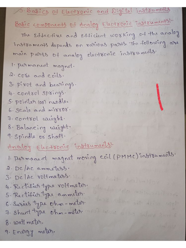 302-5.Basics-of-electronic-and-digital-instruments | PDF