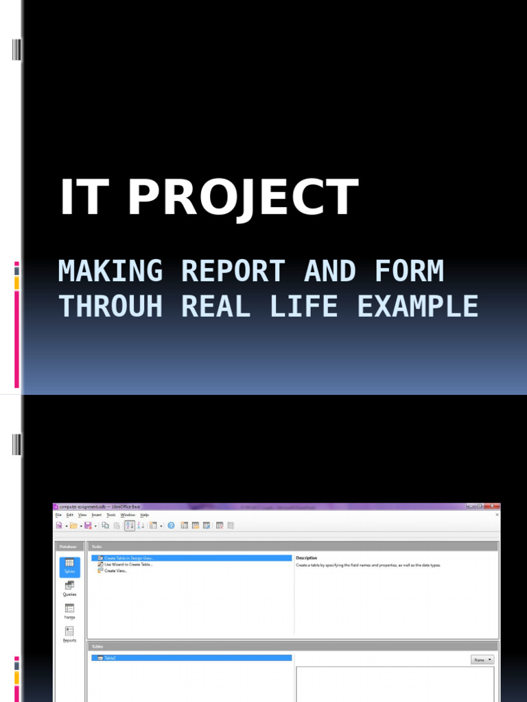 Making Report and Form Throuh Real Life Example | PDF